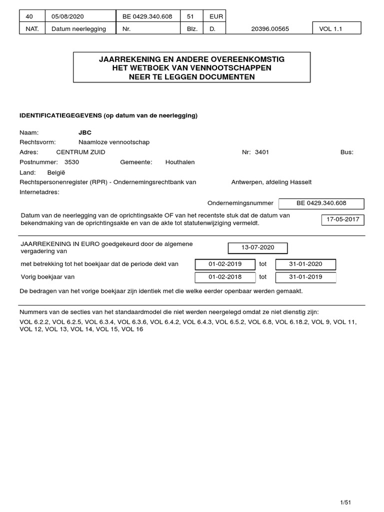 Li3E L4 Jaarrekening-JBC | PDF