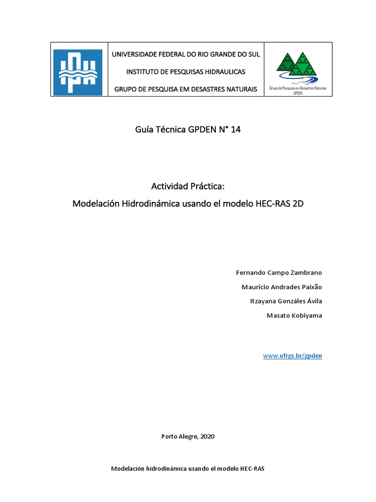 Manual Hec Ras2d Inundaciones Pdf Archivo De Computadora Inundar 