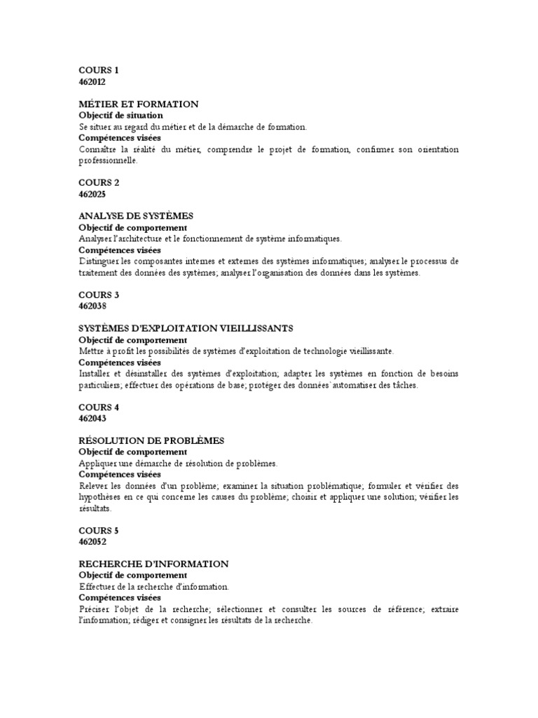 Cours d'Informatique et Compétences clés | PDF | Logiciel | Informatique