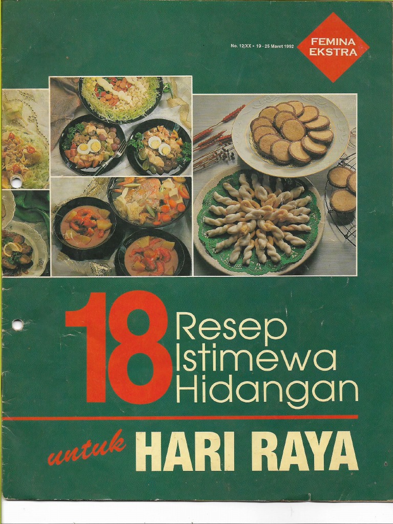18 Resep Istimewa Hidangan Untuk Hari Raya - Femina Ekstra No. 12 XX 19 ...