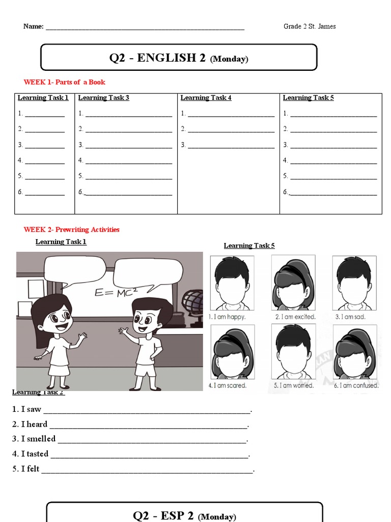 Q2 Answer Sheet W1 W2000 | PDF