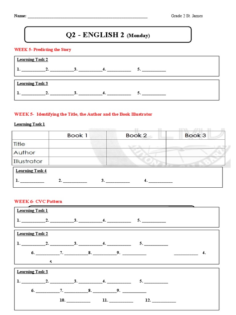 q2 Answer Sheet w5 w6 | PDF