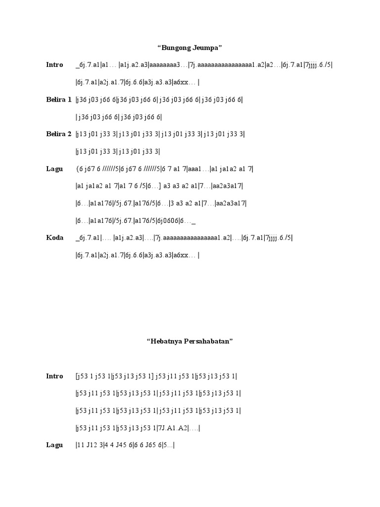 Revisi Not Angka | PDF