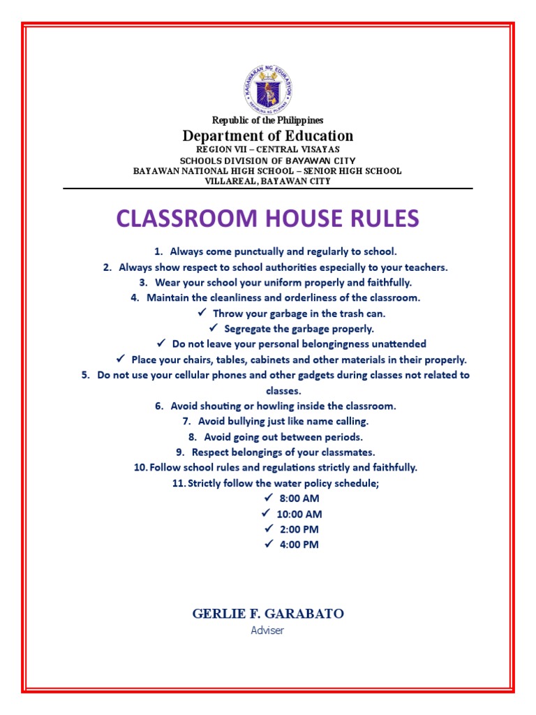 House Rules | PDF