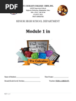 Precalculus-Grade 11-Quarter 1-Module1-Week 1 | PDF | Ellipse ...