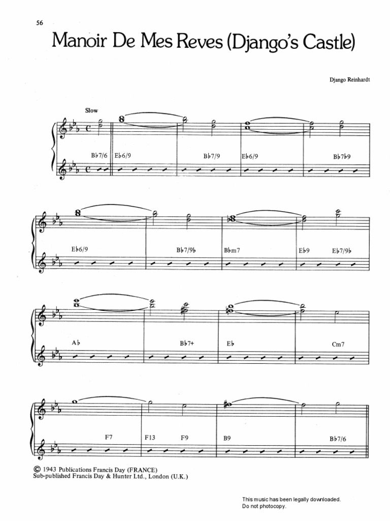 Django S Castle (Manoir de Mes Reves) (Solo (1 ST.) ) | PDF
