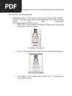 Pemeriksaan Visus Dengan Snellen Chart | PDF