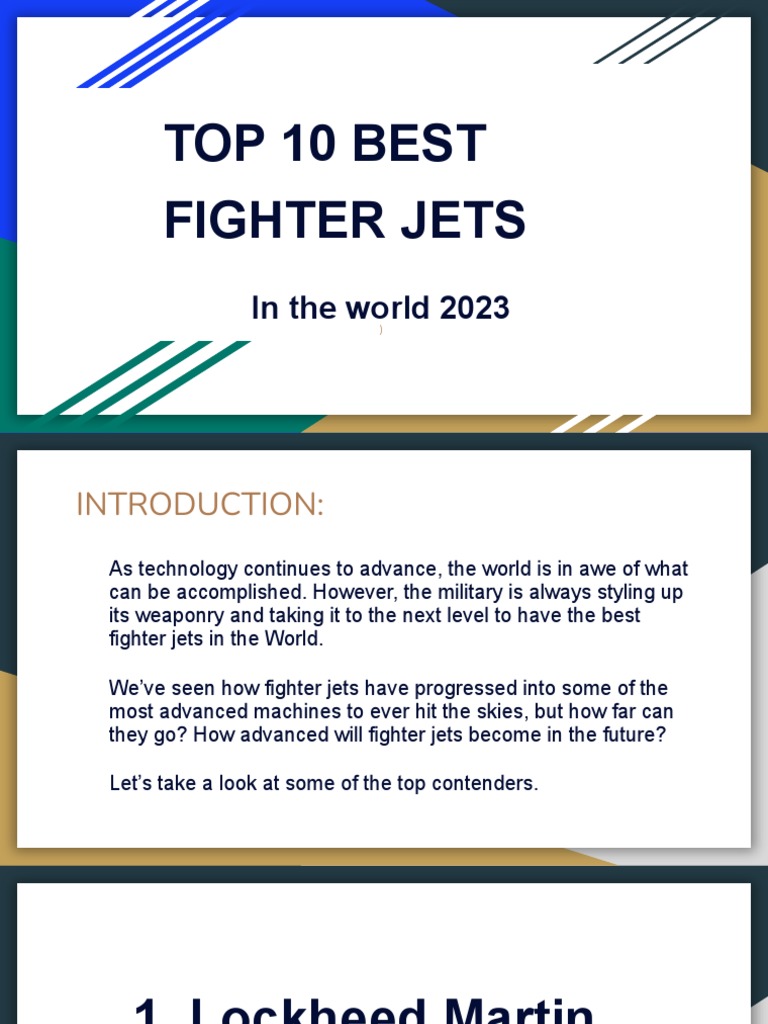 Top 10 Best Fighter Jets | PDF | Lockheed Martin F 35 Lightning Ii ...