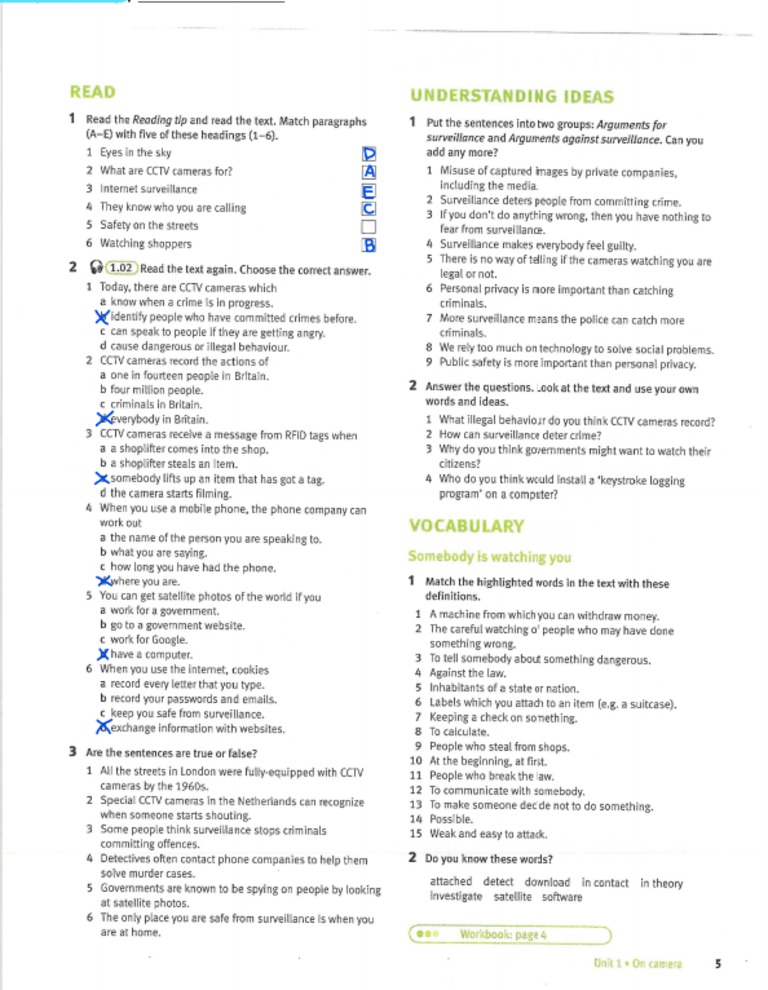 Unit 1 - Aim High Answer | PDF