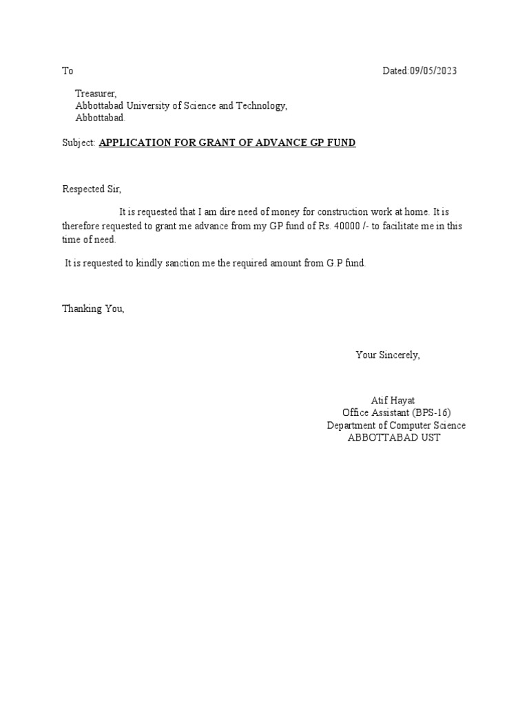 Application For GP Fund 2 | PDF