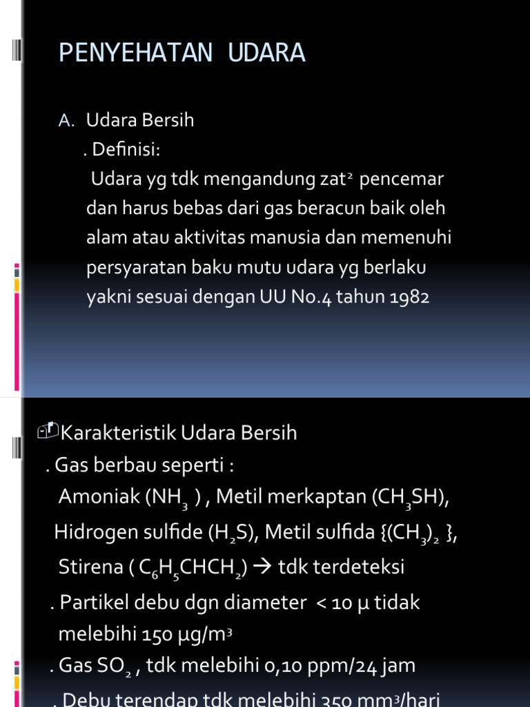 Penyehatan Udara | PDF