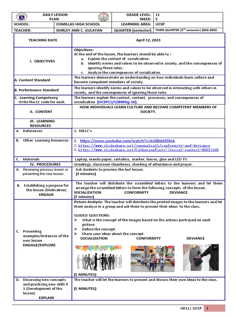 DLP Co | PDF | Socialization | Learning