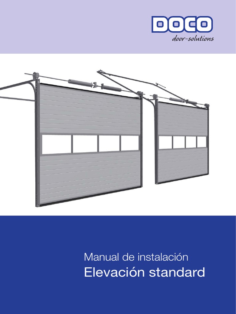 DOCO Puerta Seccional Industrial - ST - V2.1 - ES - SM | PDF | Tornillo | Rodamiento (Mecánico)
