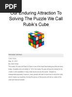Rubik's Cube Patterns | PDF | Polytopes | Puzzles