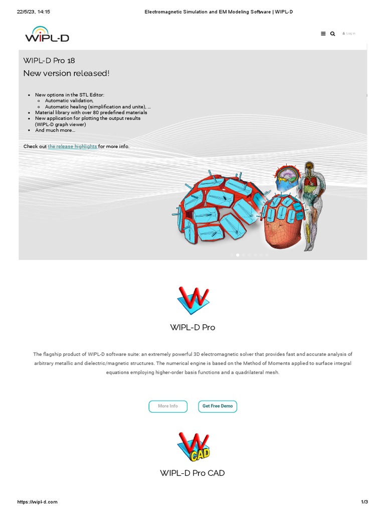 Electromagnetic Simulation and EM Modeling Software - WIPL-D | PDF ...