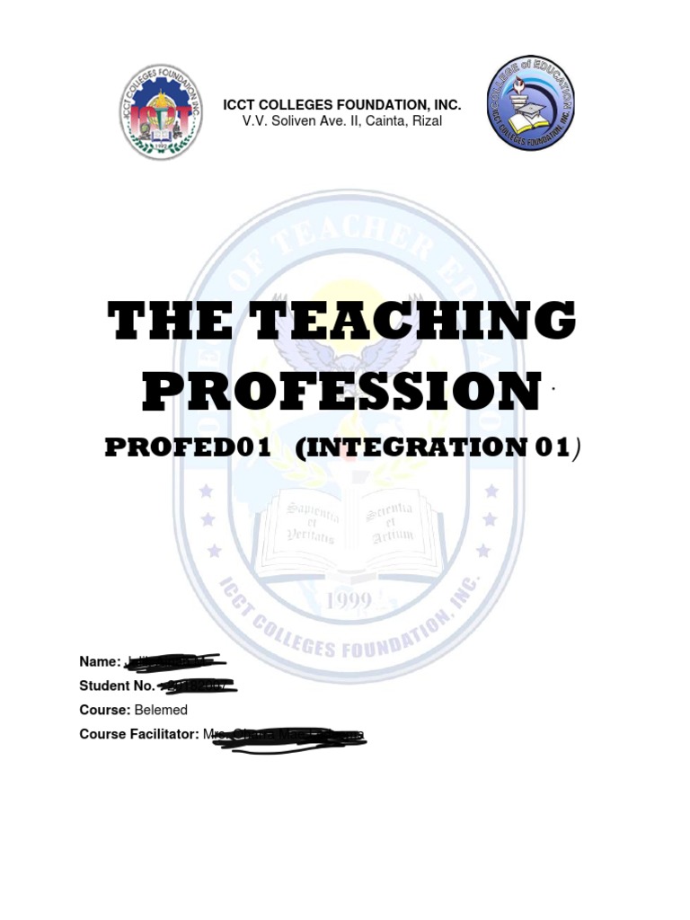 Teaching Profession | PDF | Child Development | Family