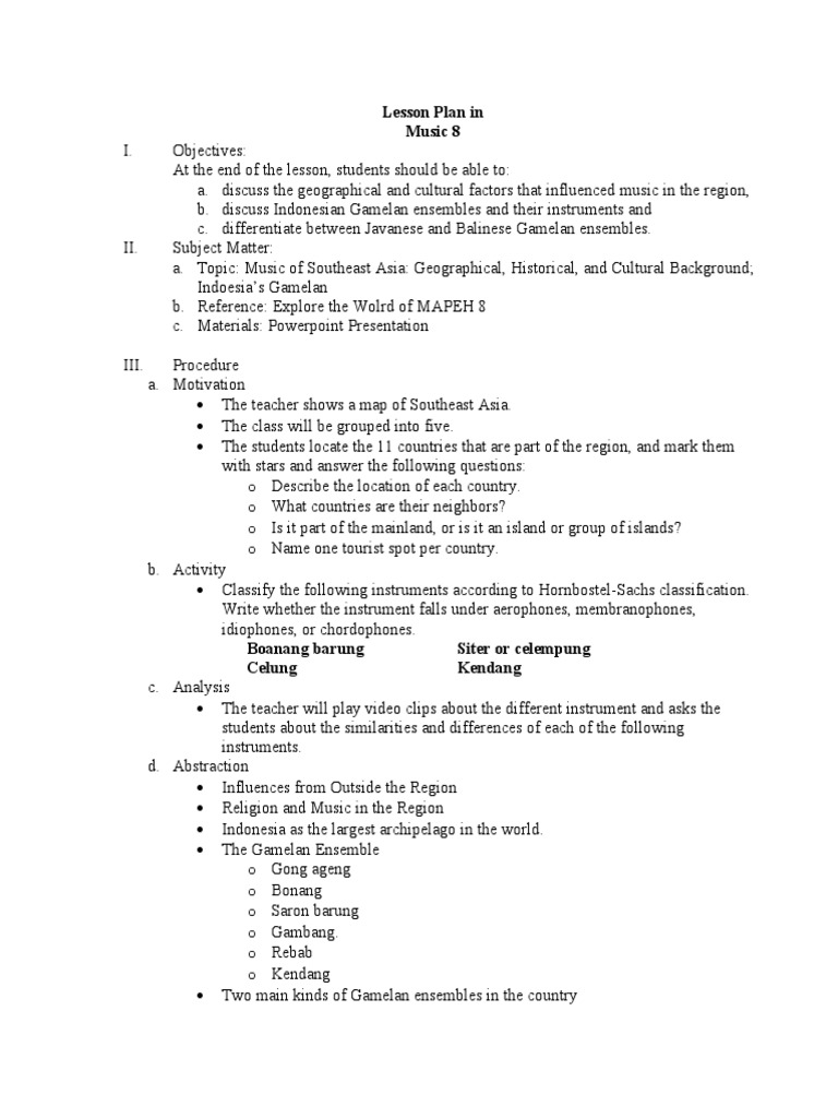 Exploring Indonesian Gamelan Music | PDF | Musical Instruments | Music ...