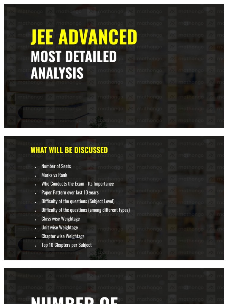 JEE Advanced 2023 Analysis - MathonGo | PDF