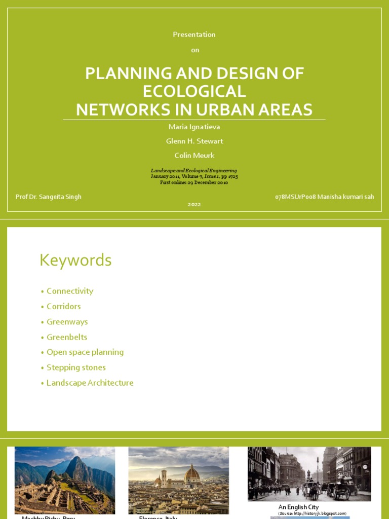 Planning and Design of Urban Ecology - Manisha Kumari Sah | PDF | Green ... Planning and Design of Urban Ecology - Manisha Kumari Sah | PDF | Green ...