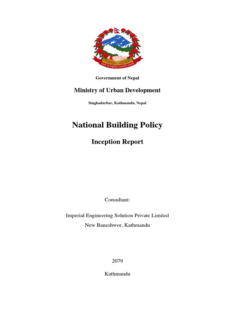 National Building Policy 4.0 - 1 | PDF | Green Building | Infrastructure