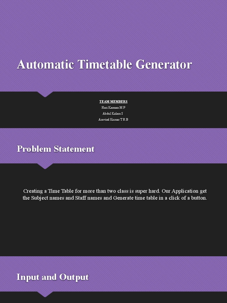 Time Table Scheduling Application Pdf 