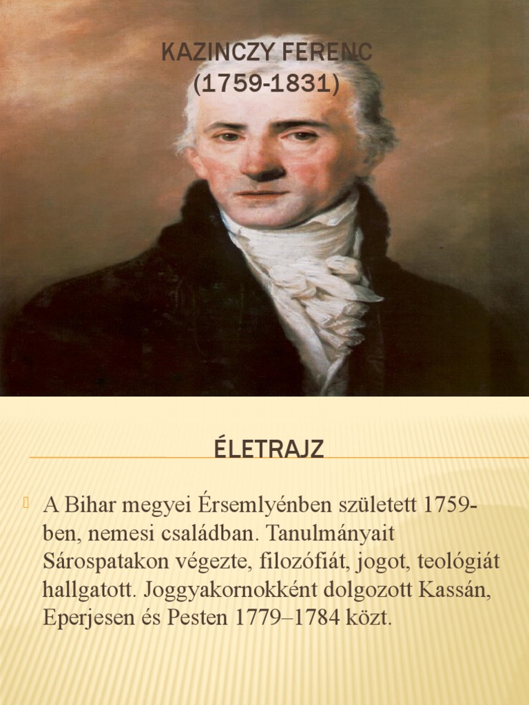 Kazinczy Ferenc | PDF
