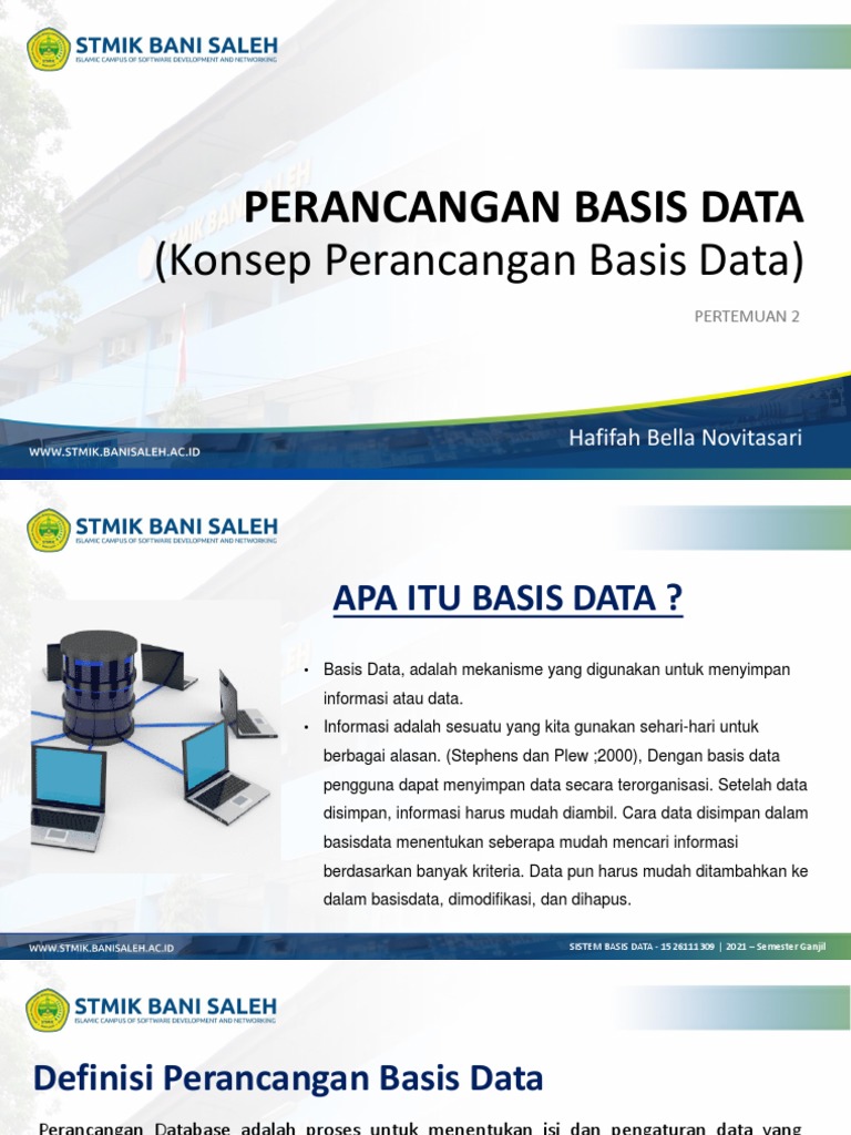 Pertemuan 2 - Perancangan Basis Data (Konsep Perancangan Basis Data) | PDF