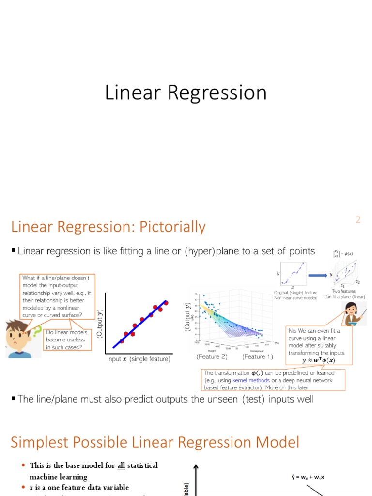 Linear Regression | PDF | Regression Analysis | Linear Regression Linear Regression | PDF | Regression Analysis | Linear Regression