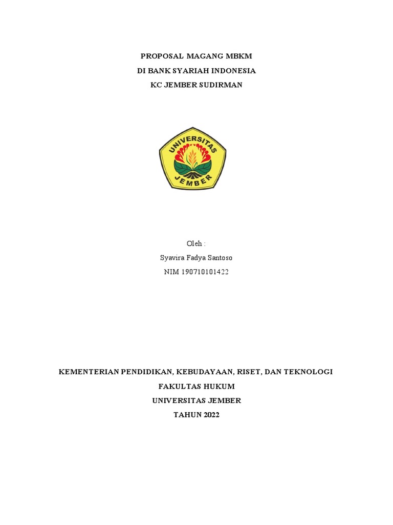Proposal Magang Bsi | PDF