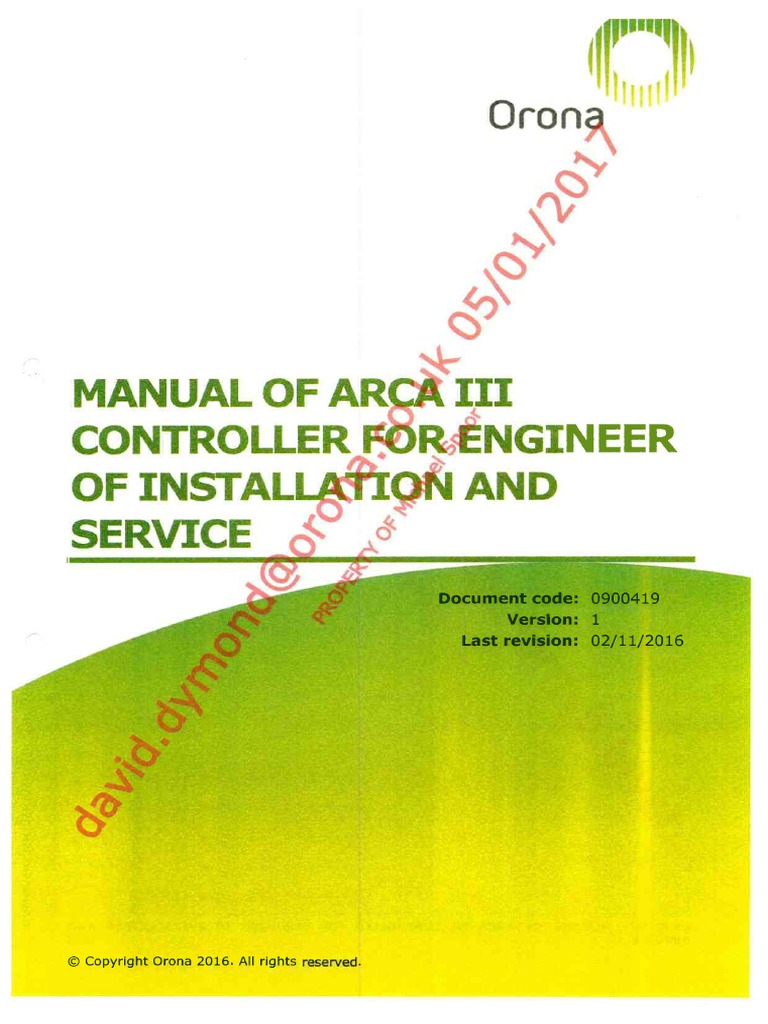 Arca III Product Instructions Version 3 | PDF