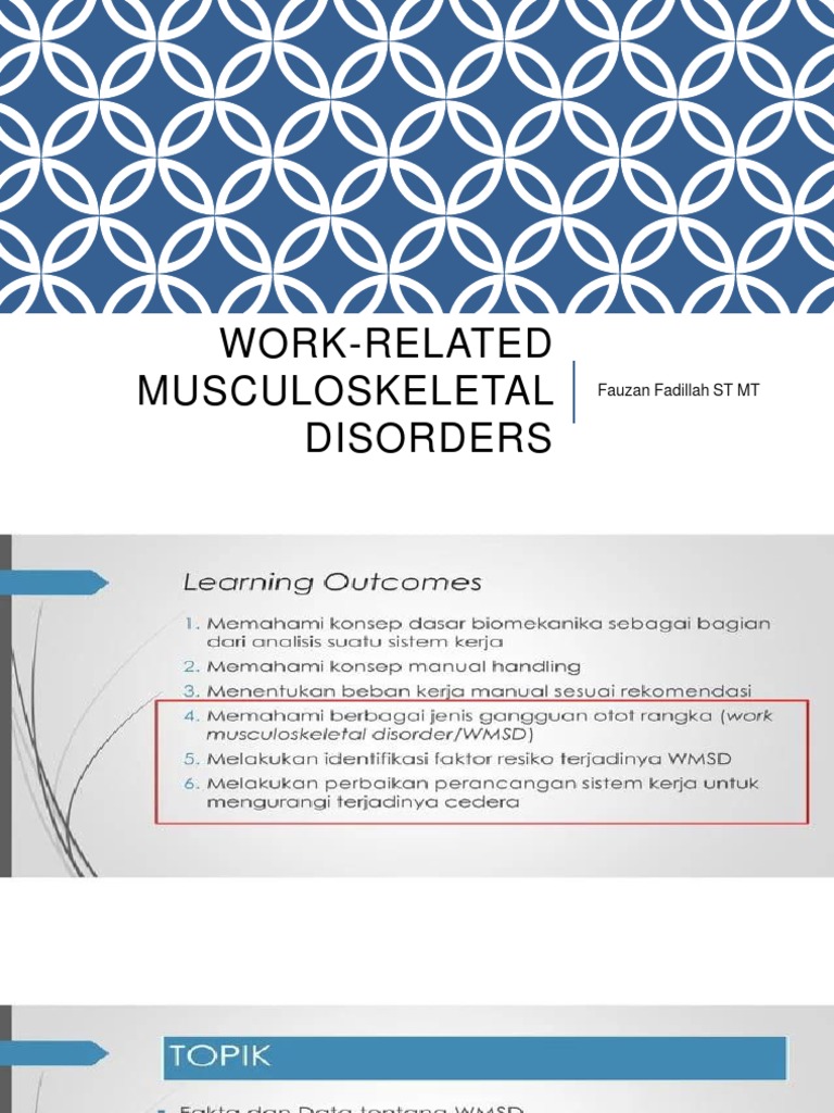 Work Related Musculoskeletal Disorders | PDF | Kesehatan Holistik