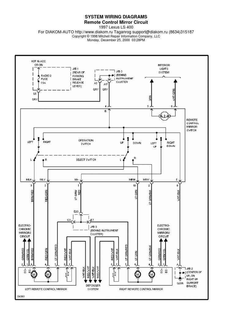 Remote Control Mirror Circuit | PDF