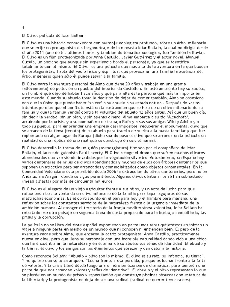 El Olivo | PDF | Aceituna