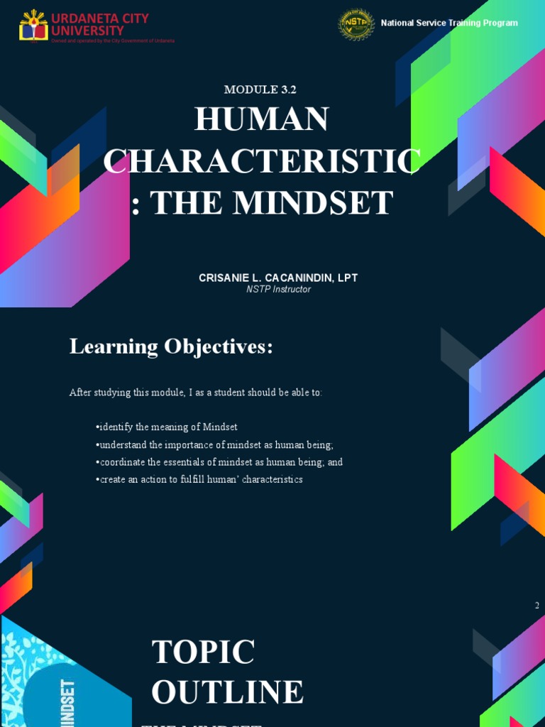NSTP Module 3.2 | PDF | Mindset | Learning