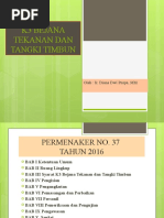 Permenaker 37 THN 2016 Tentang K3 Bejana Tekanan Dan Tangki Timbun | PDF