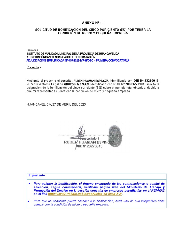 Anexo #11 | PDF