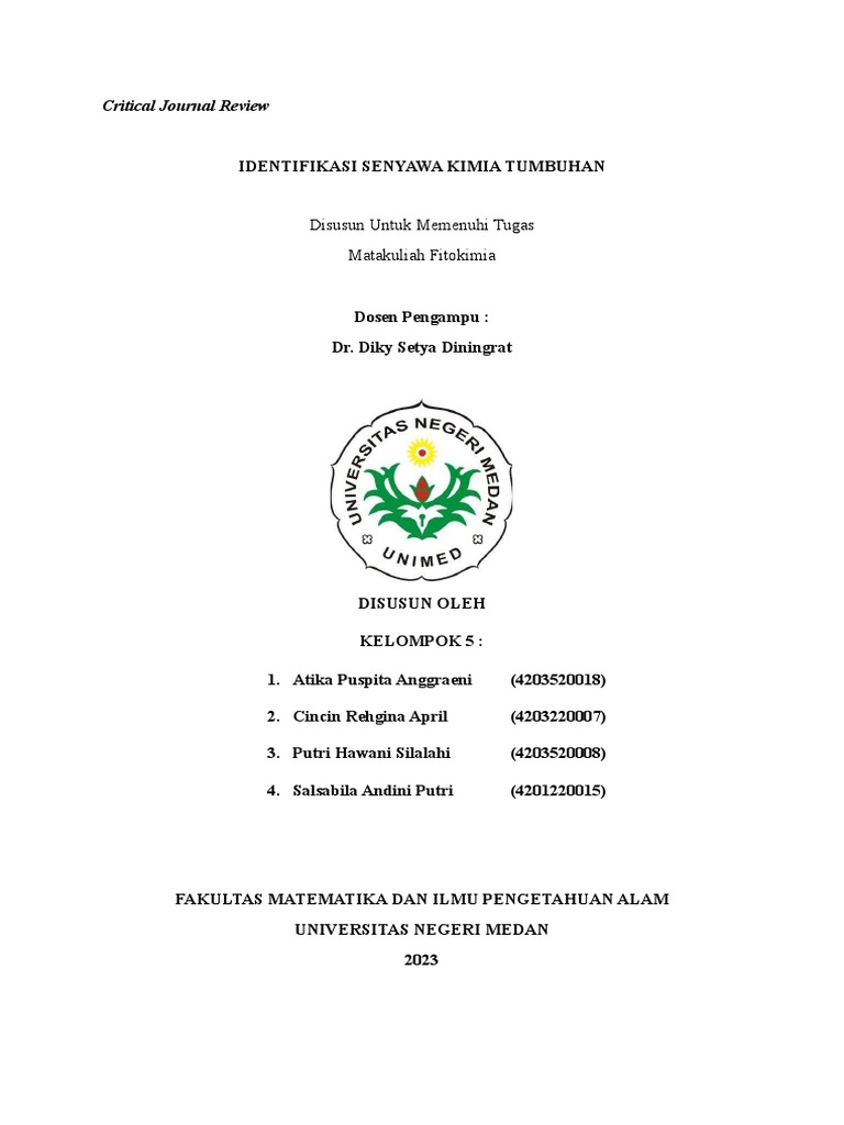 Kelompok 5 - CJR - Fitokimia - PSB 20 | PDF