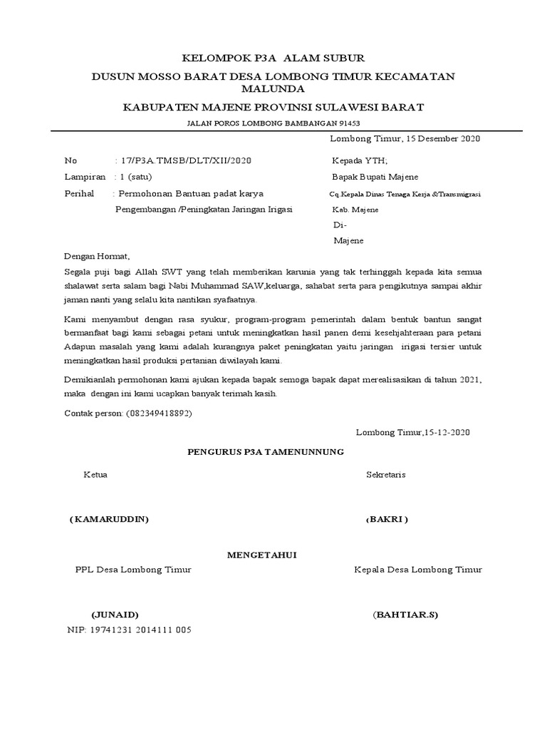 Proposal P3a Tamenunnung | PDF
