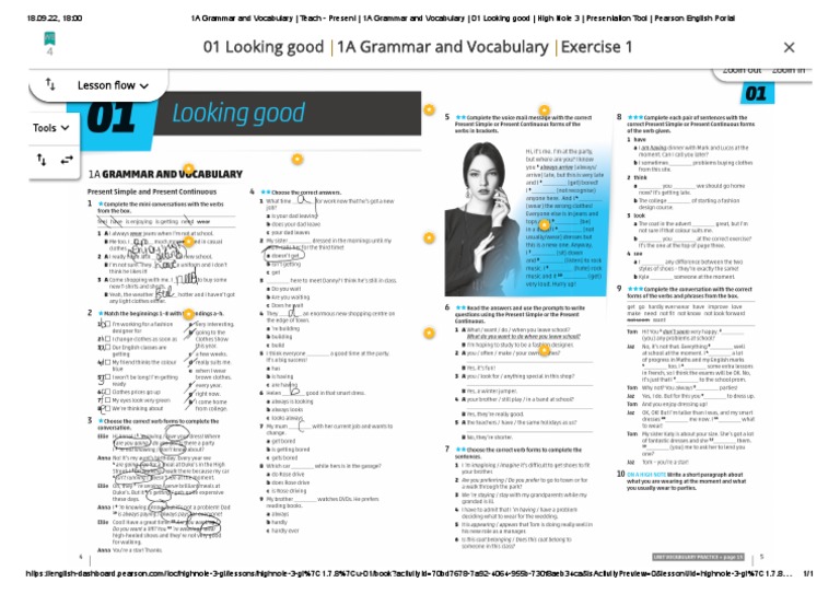 1A Grammar and Vocabulary Teach Present 1A Grammar and Vocabulary | PDF ...