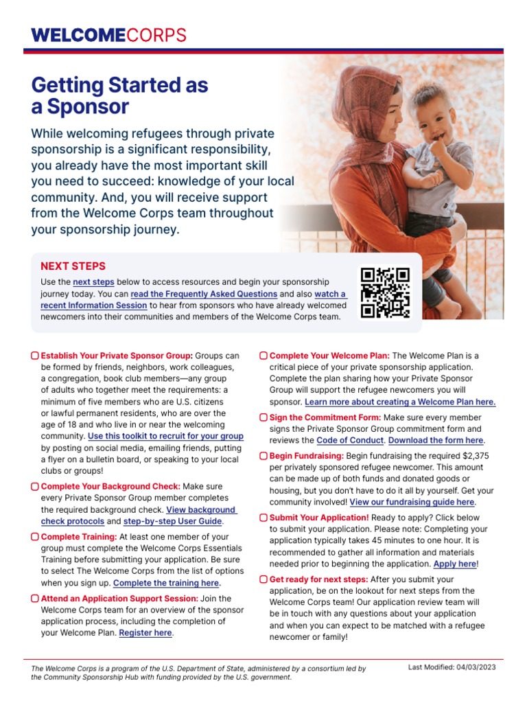 Sponsor Guide for Welcome Corps Program | PDF | Computing | Communication