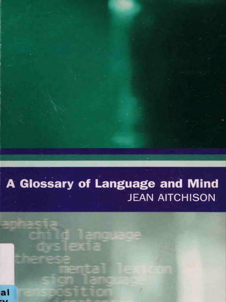 A Glossary of Language and Mind (2003) | PDF