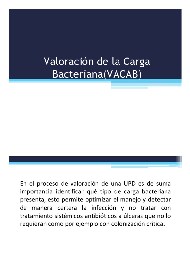 CLASE 4. VALORACION CARGA BACTERIANA (VACAB)pdf | PDF | Piel | Cicatrización de la herida