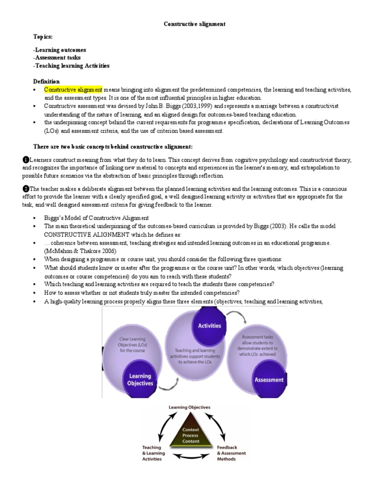 Constructive Alignment | PDF