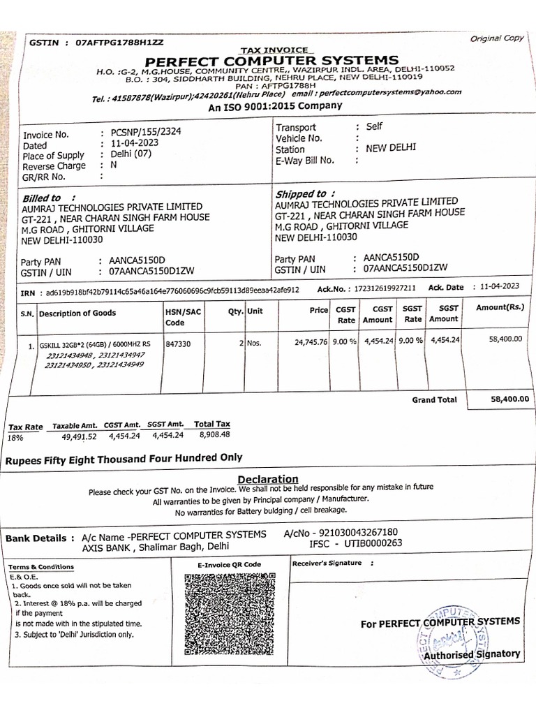 005. Perfect Computer System | PDF