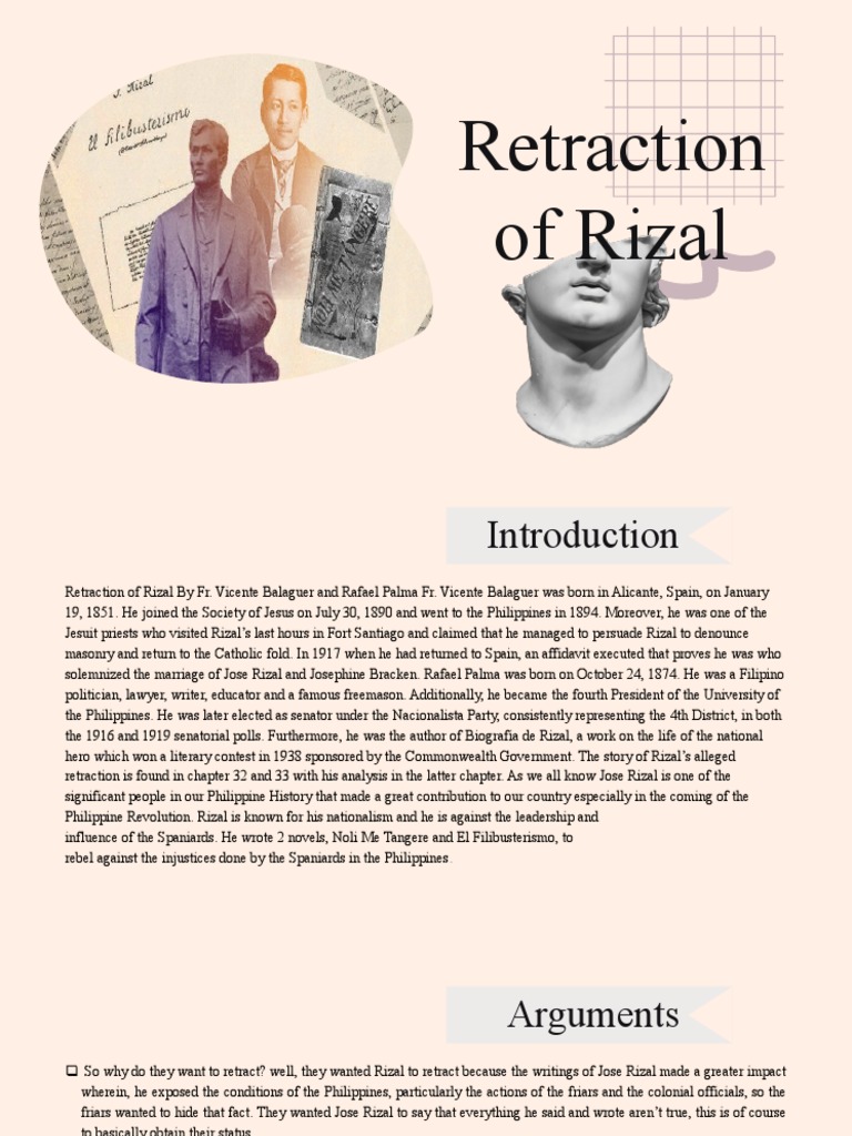 Retraction of Rizal | PDF | History
