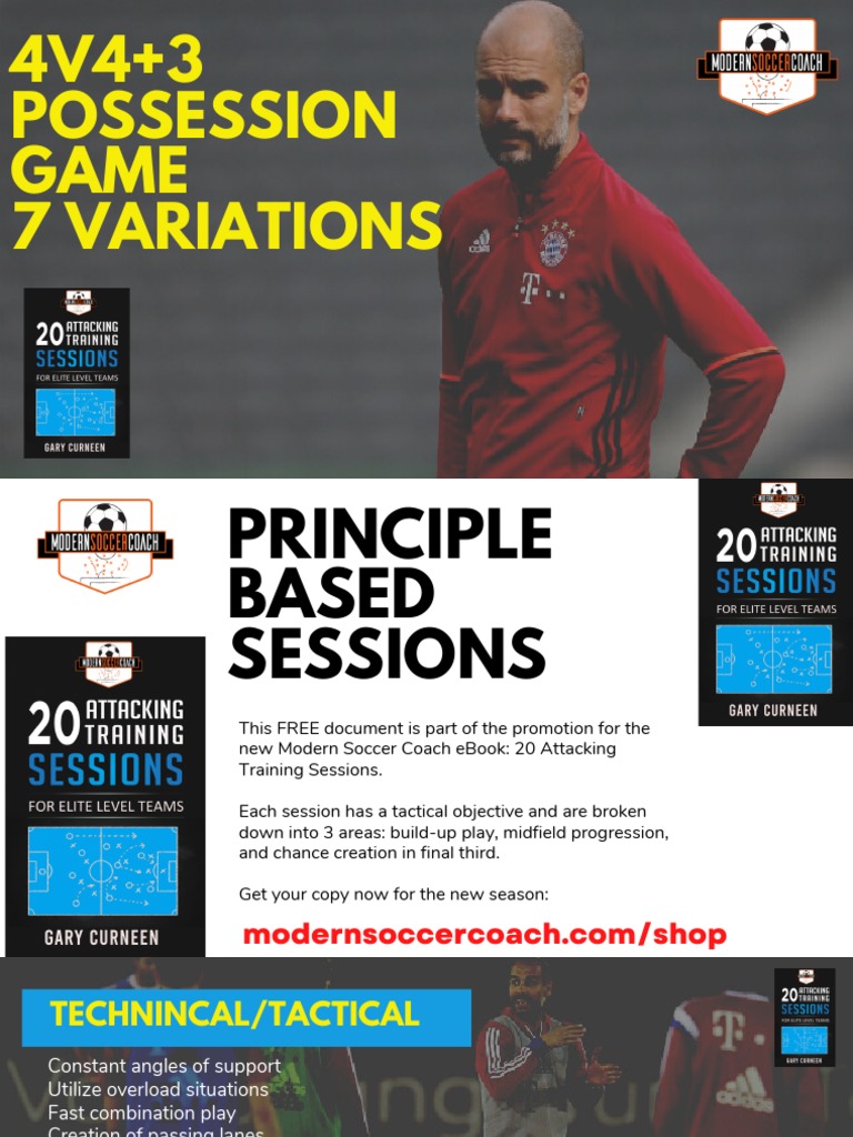 4v4+3 Possession Game Variations | PDF | Sports | Team Sports