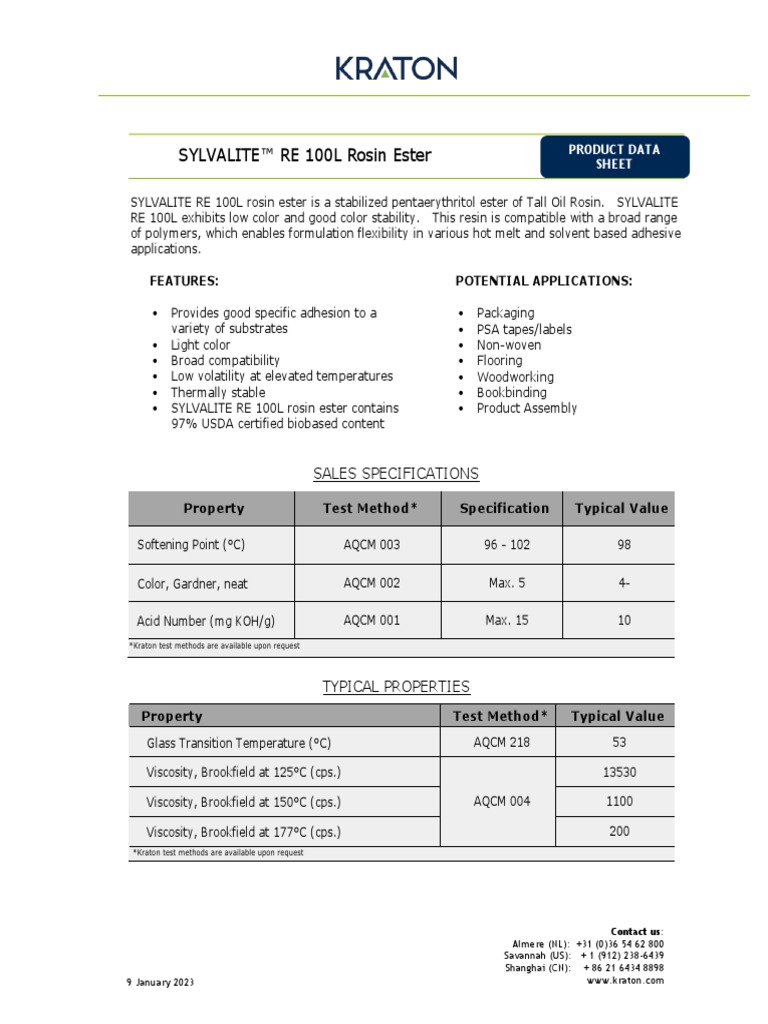 Sylvalite Re 100L | PDF
