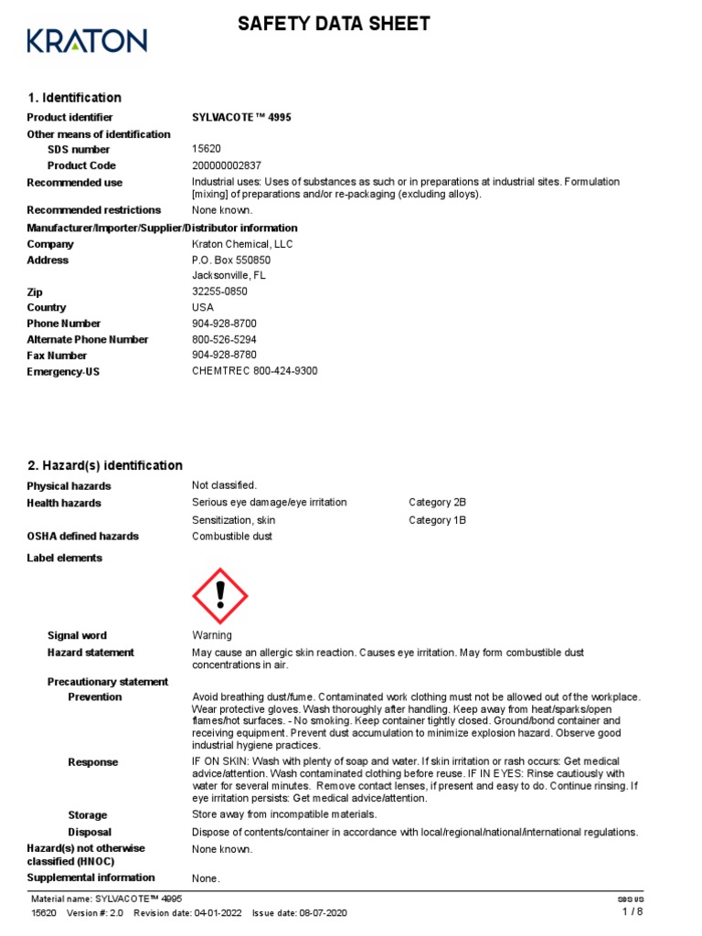 SYLVACOTE(TM) 4995 SDS US Default v3 | PDF