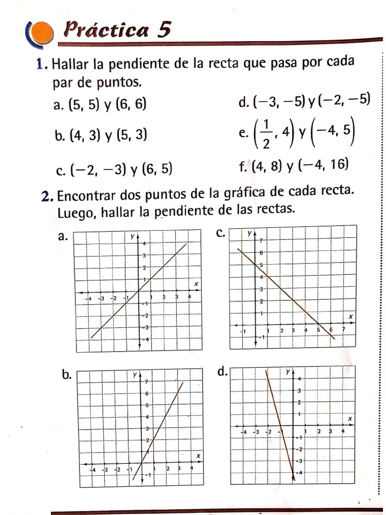Pendiente de La Recta | PDF