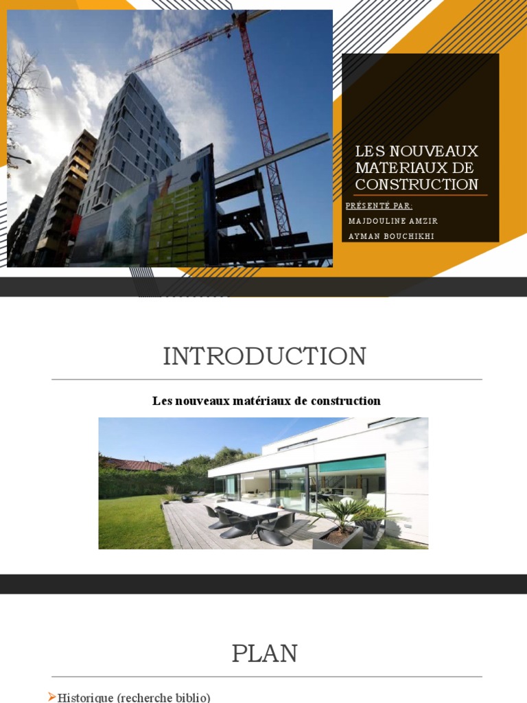 Les Nouveaux Materiaux de Construction | PDF | Matériaux de construction | Ingénierie civile